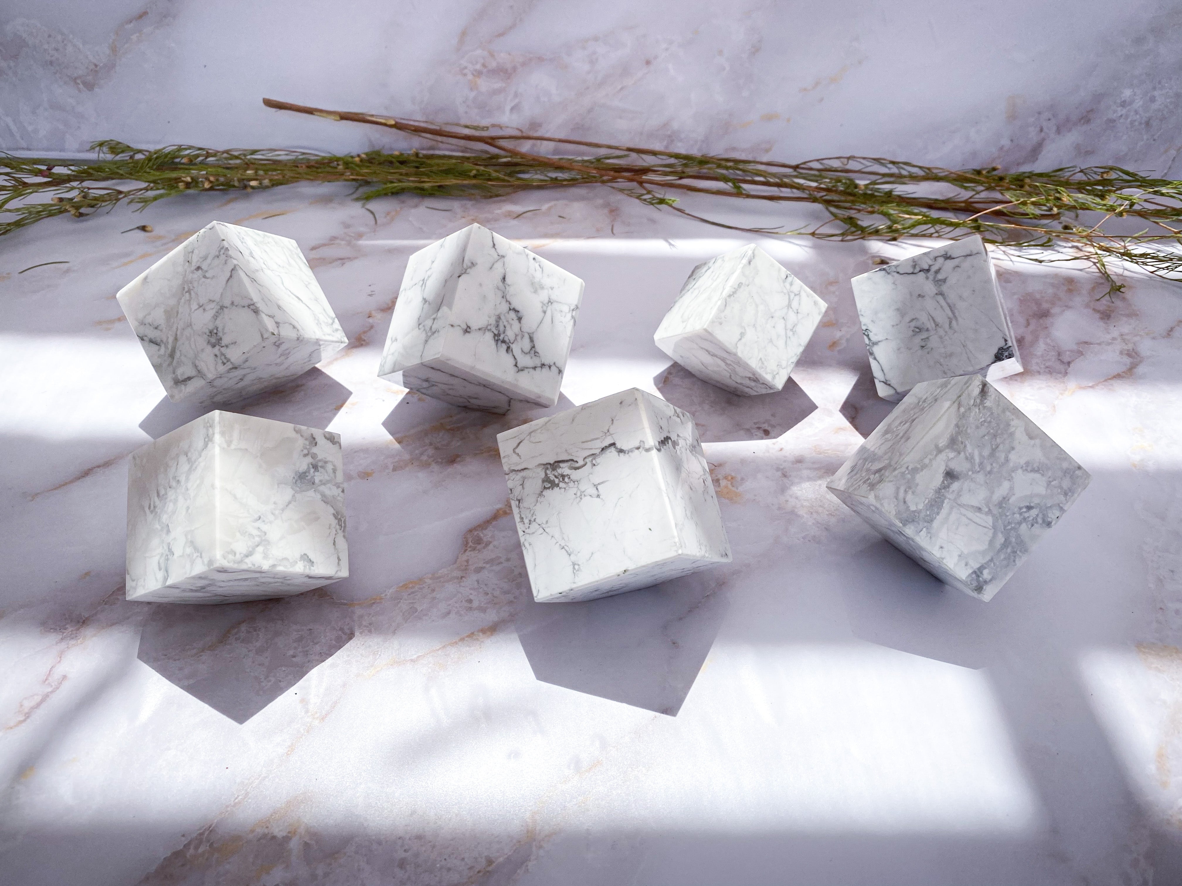 Howlite Cubes – Sailor Star Store
